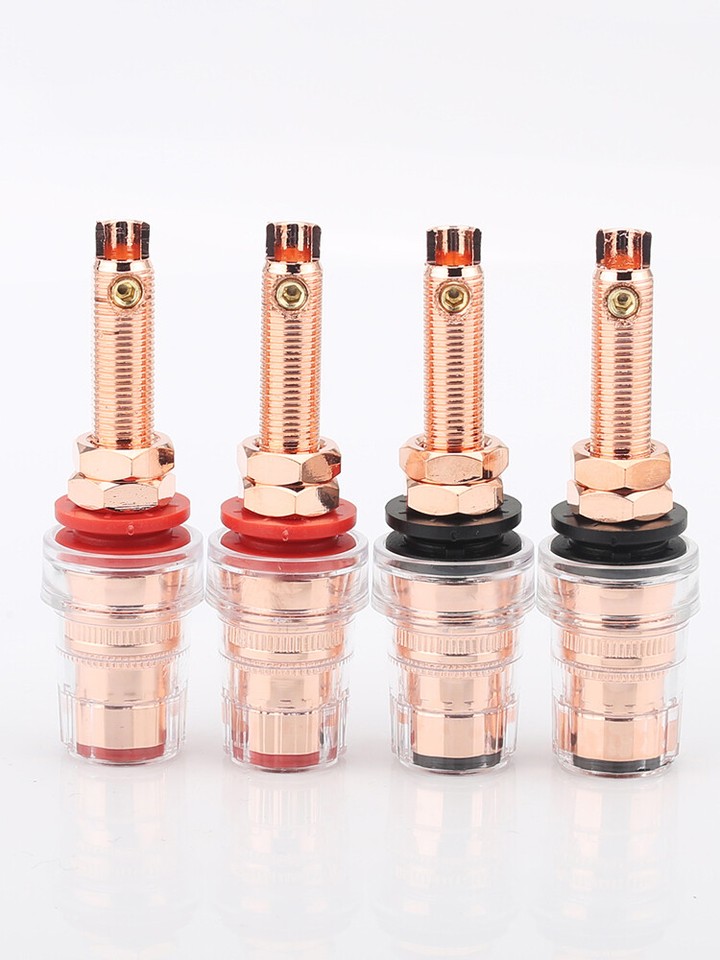 Hi-End Pure Copper Amplifier Speaker Banana Female Terminal Binding ...