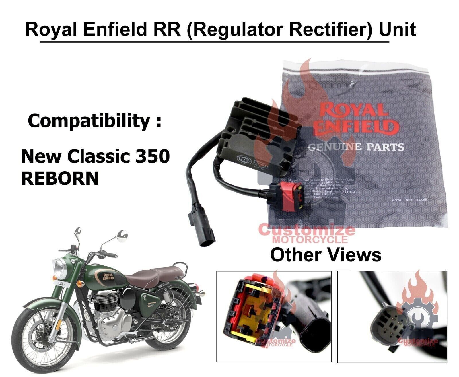 Royal Enfield "All New Classic 350 REBORN" "RR (Regulator Rectifier ...