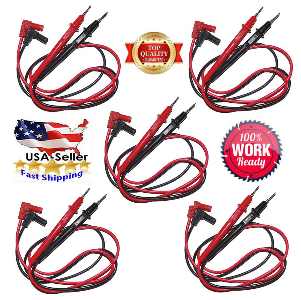 Universal Probe Wire Cable Test Leads Pin For Digital Multimeter Meter ...