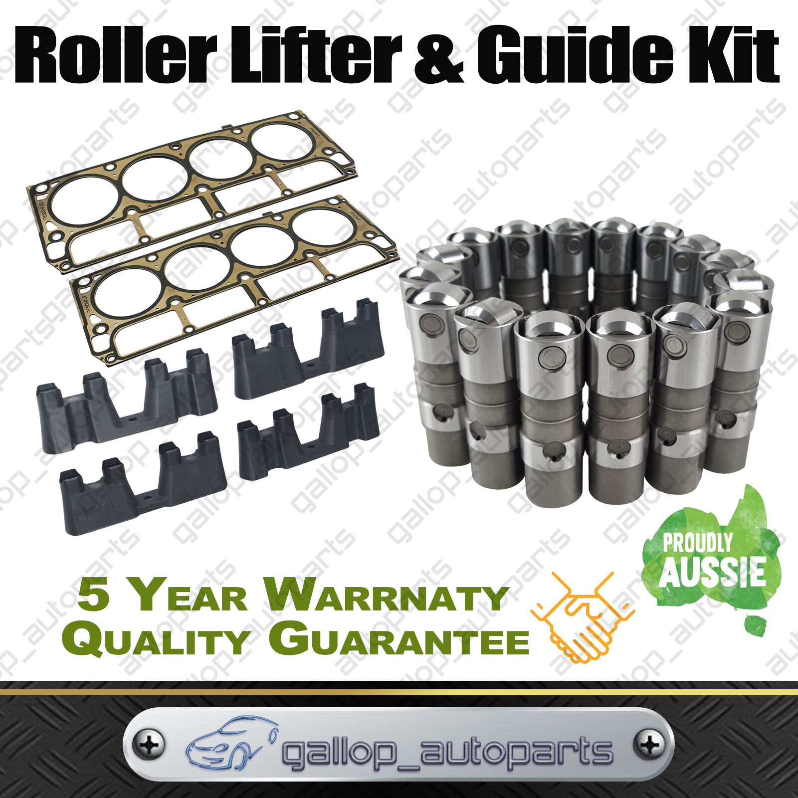 LS1, LS2, LS3, LS6, LS7 5.7L Holden Head Gaskets Roller Lifter & Guide ...