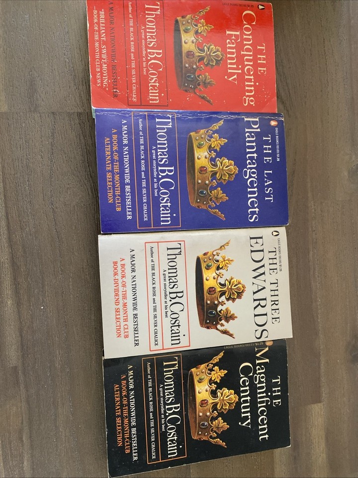 Thomas B. Costain The Last Plantagenets Paperback Box Set Volumes 1-4 ...