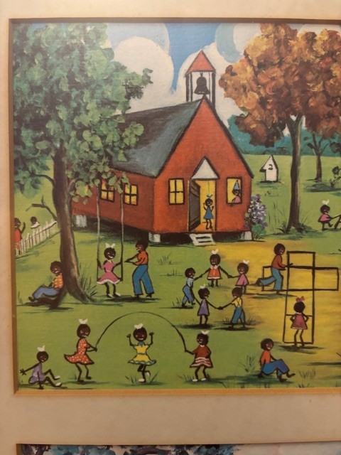 Beatrice B. Smith Signed Framed 1984 Two Prints( 5X7) Southern Folk Art ...