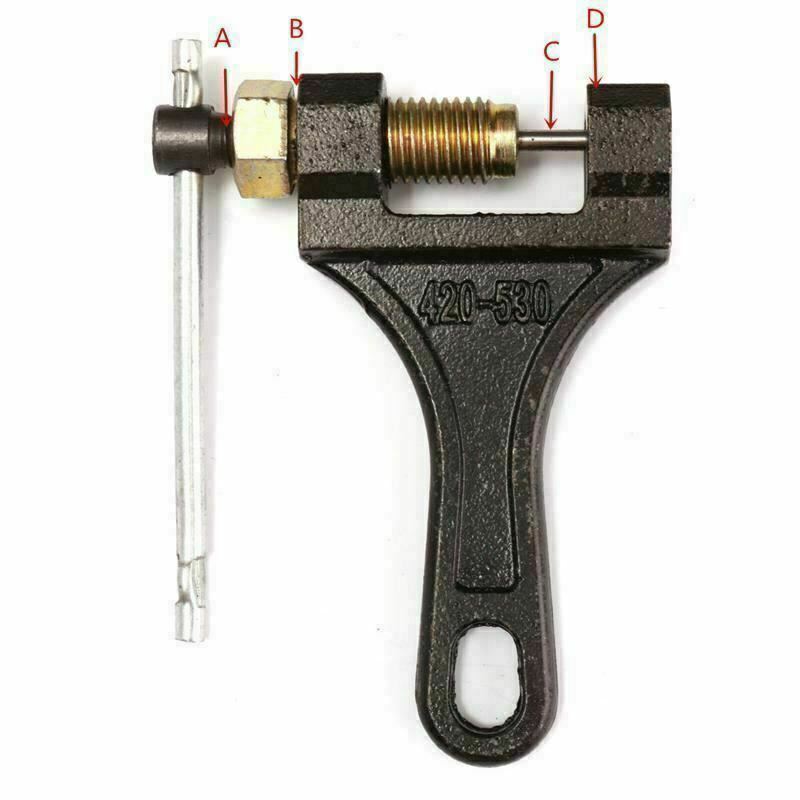 420/ 428/530 Bike Bicycle Chain Splitter Cutter Breaker Removal Rivet ...