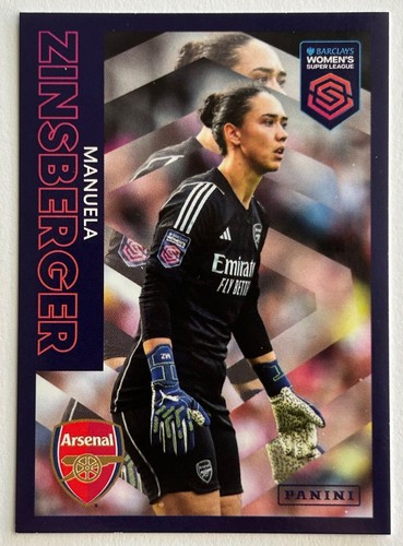 Panini Women's Super League 2024 - MANUELA ZINSBERGER (ARSENAL) Sticker ...