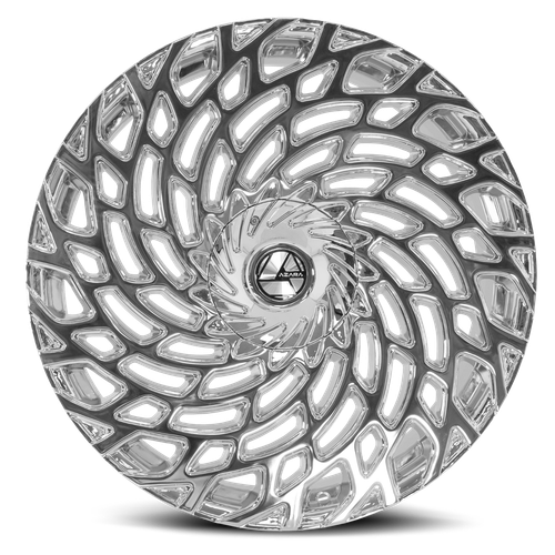 22" AZARA 523 NANO CHROME 5X114.3 5X120 WHEELS ONLY DEAL | eBay