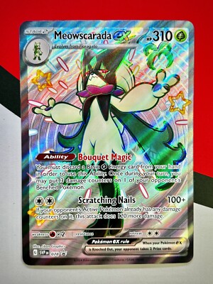 JUMBO Shiny Meowscarada ex Card SVP078 Scarlet & Violet Promo Pokémon ...