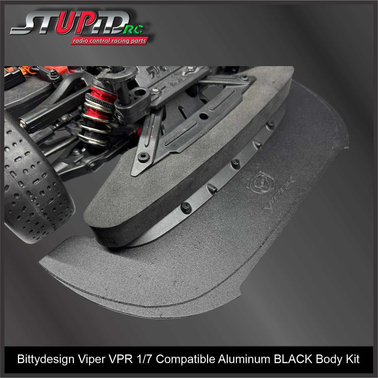 Bittydesign Viper VPR 1/7 Compatible Aluminum BLACK Body Kit Felony ...