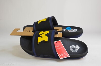 NWT Nike University of Michigan Wolverines Offcourt Slides DD0533-002 ...