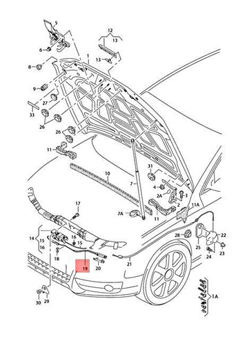 Genuine Lid Lock Cable Front Lhd AUDI Q5 8R1823531A | eBay