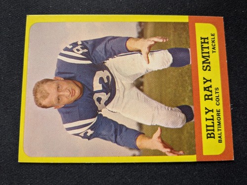 1963 Topps Football Card # 9 Billy Ray Smith RC - Baltimore Colts (EX ...
