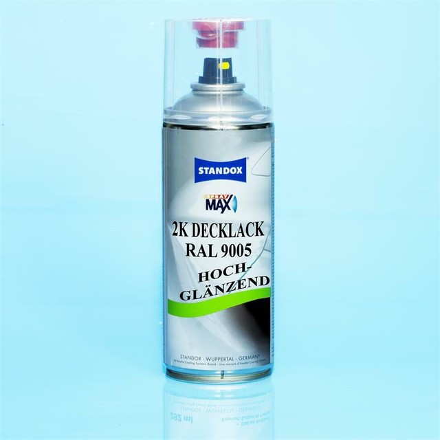 Standox 2k Decklack SprayMax tiefschwarz RAL 9005 hochglänzend 0202034 ...