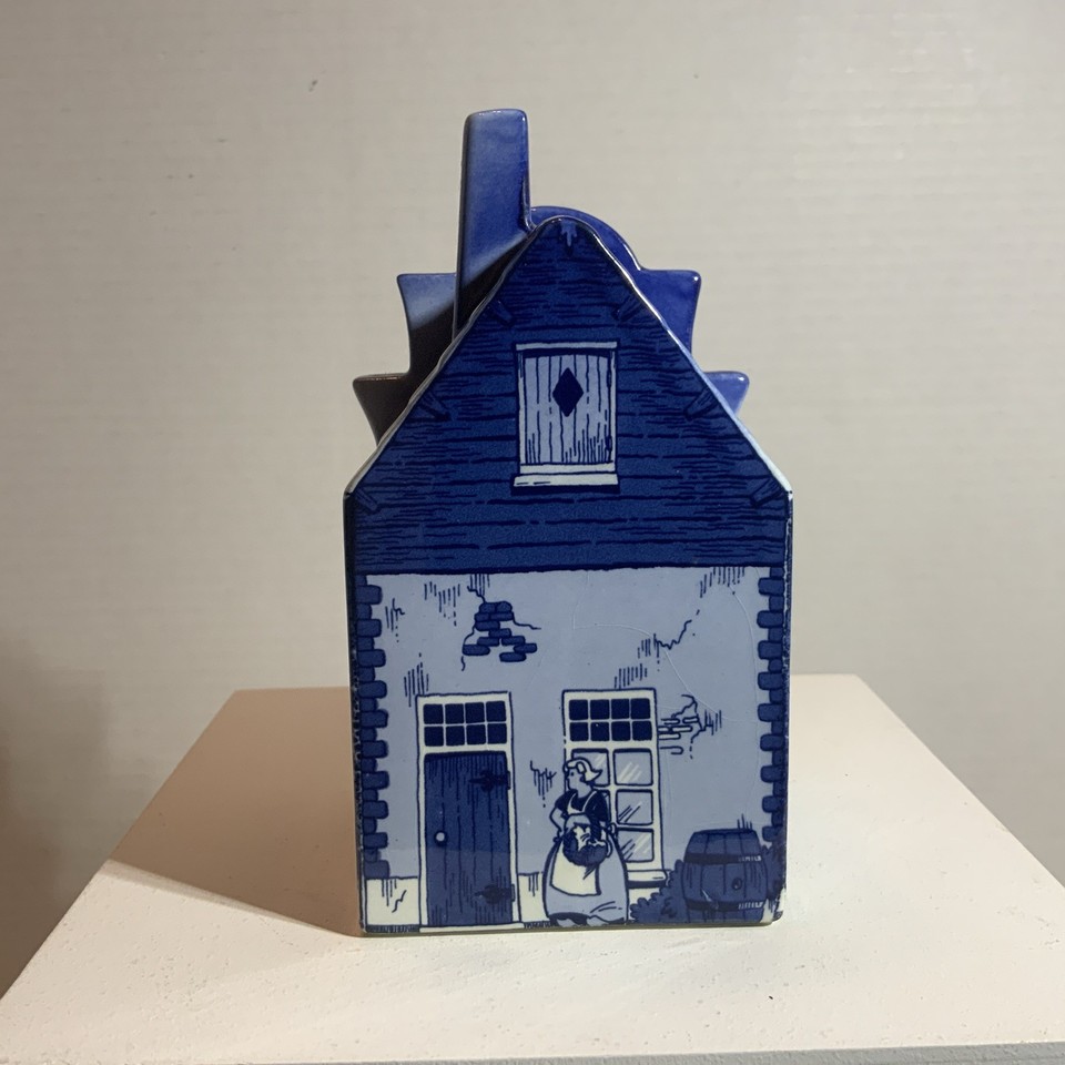 Vtg Delft Blue Bakery Moneybox /Coin bank Ceramic figurine #021688 | eBay