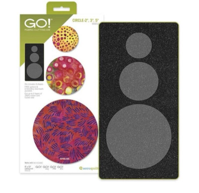 Accuquilt GO! Big Circle Die Set 2", 3", 5" Die , Circle Shape Cuts 3 ...