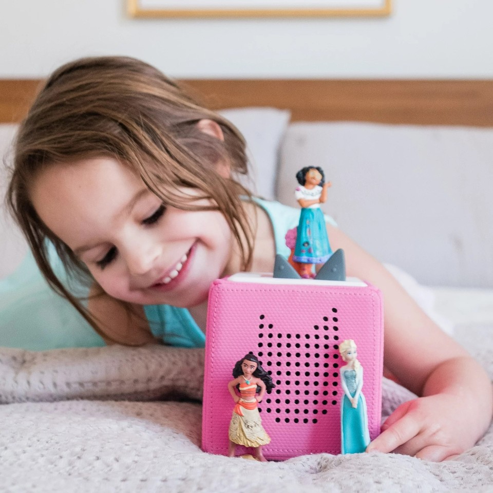 Tonies 10002376 Disney Toniebox Audio Player Bundle with Elsa, Moana ...