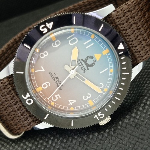 MECHANICAL TITUS WINDING SWISS MENS WRIST WATCH 571c-a303398-3 | eBay