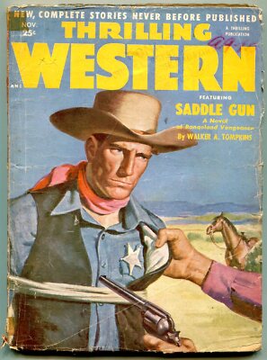 PULP: Thrilling Western Pulp November 1952- Saddle Gun G/VG | eBay