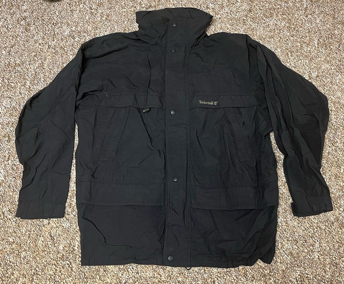 Vintage Timberland Weathergear Rain Jacket Black Water Vintage Timberland Weathergear Rain Jacket Black Water