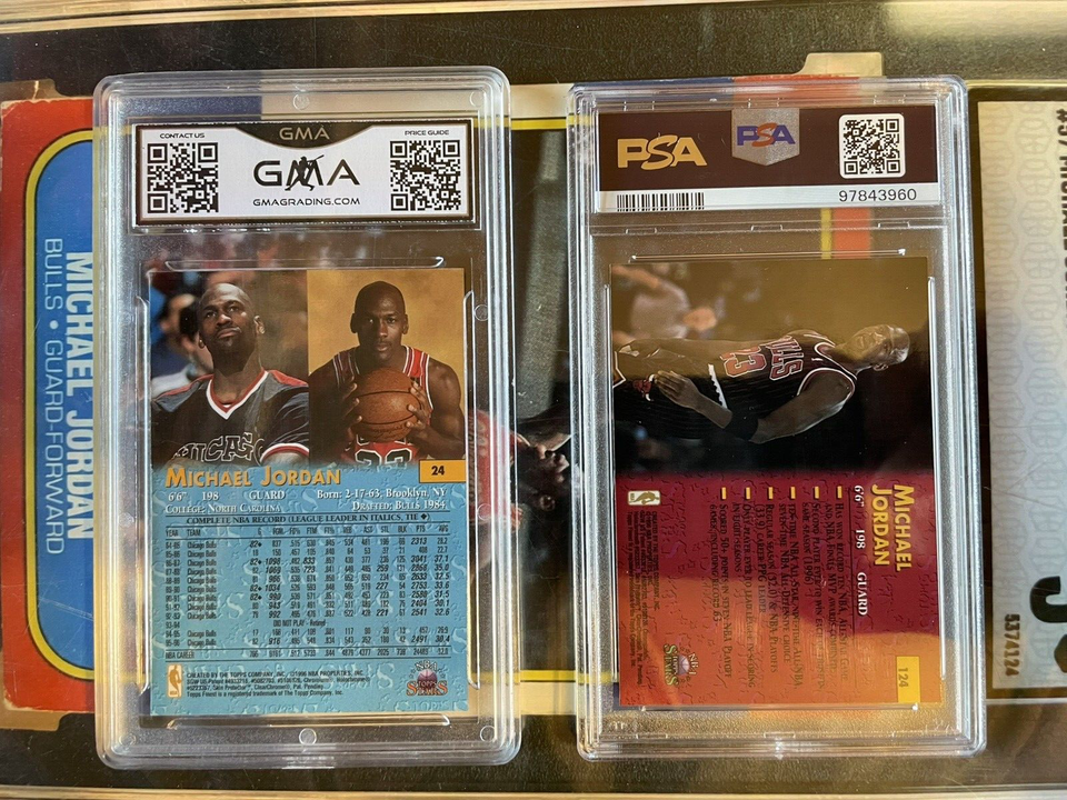MICHAEL JORDAN 1996 TOPPS NBA STARS FINEST PSA 10 GEM MINT WCG FLEER 86 ...