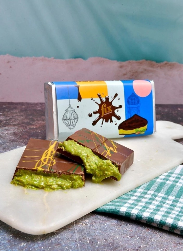 FIX DUBAI CHOCOLATE 200g Milk Chocolate with Rich Filling, Delightful ...