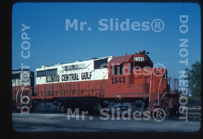 Original Slide ICG Illinois Central Gulf GP35 2543 Venice IL 1980 | eBay