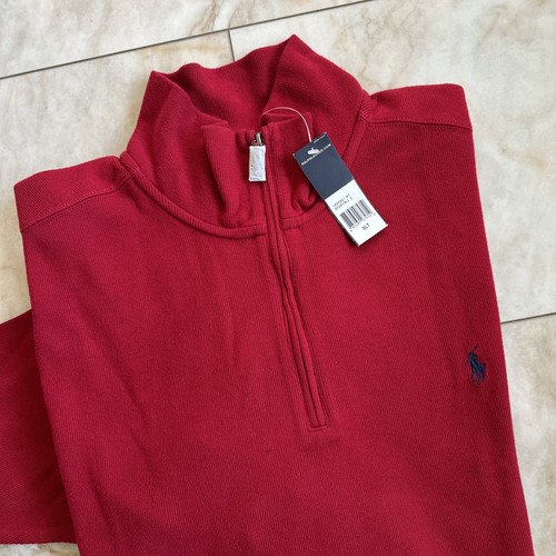 Polo Ralph Lauren Men's 1/4 Zip Long Sleeves Sweater, Red, 3XLT New | eBay