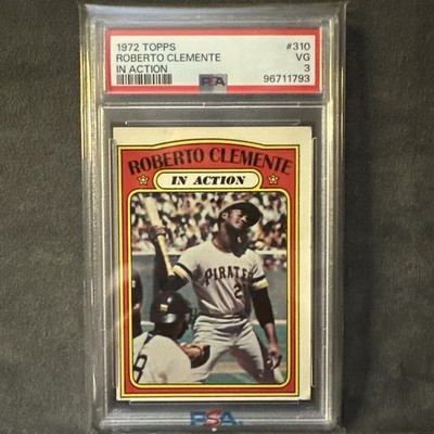 1972 Topps in Action Roberto Clemente #310 Pittsburgh Pirates PSA 3 | eBay