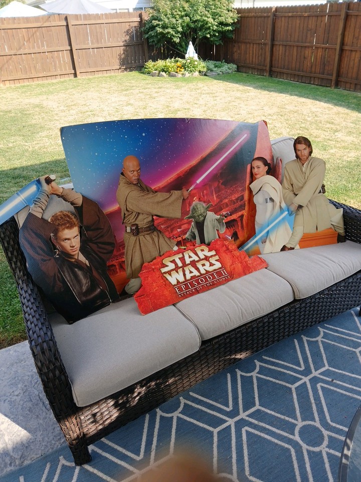 Star Wars Vintage Attack of the Clones movie theater Cardboard cut out ...