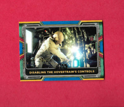 Star Wars Topps The Book Of Boba Fett blue parallel Hovertrain's carte ...
