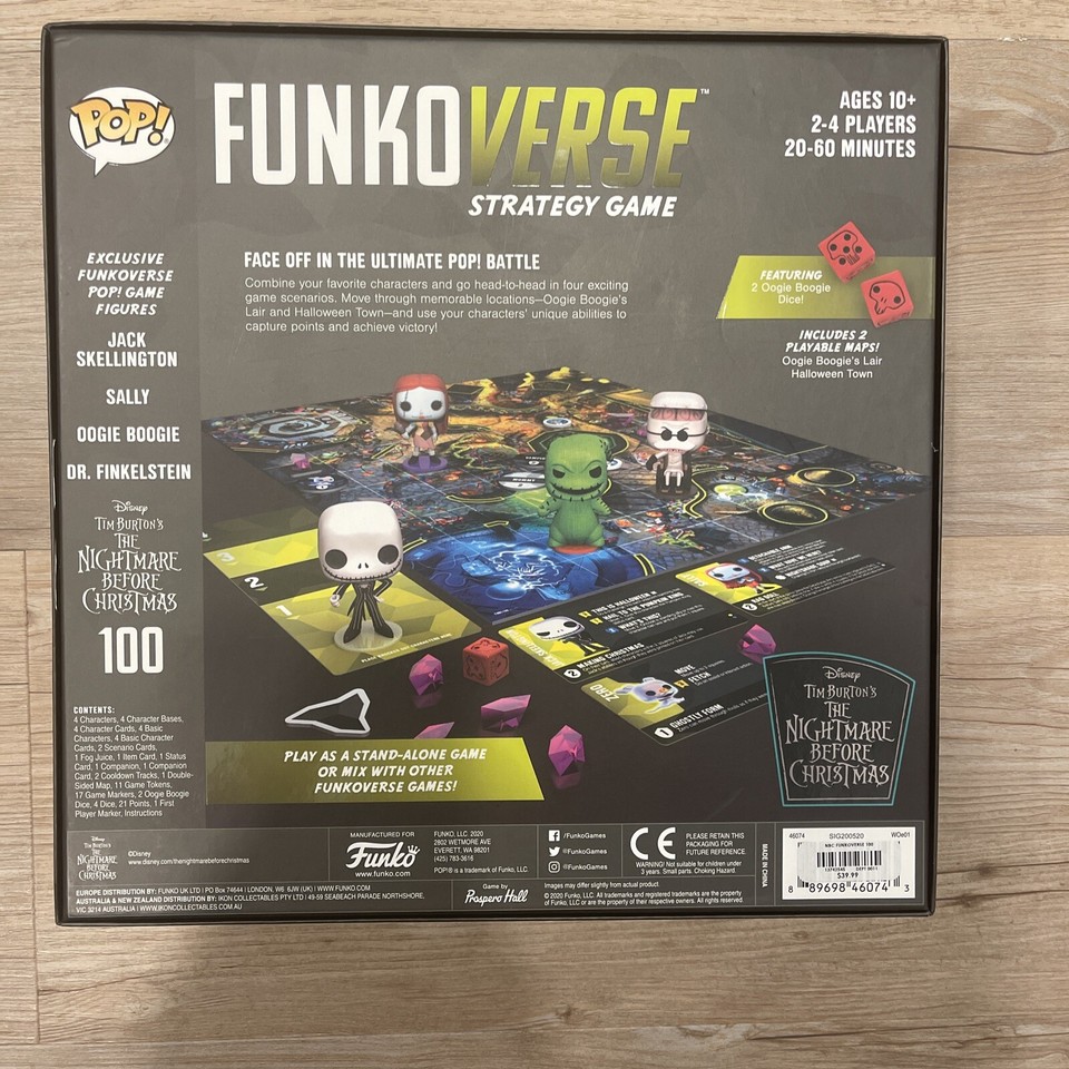 FunkoVerse Strategy Game Disney Tim Burton's The Nightmare Before ...
