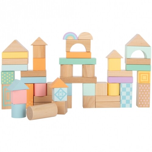 Wooden Building Blocks Pastel | eBay Australia