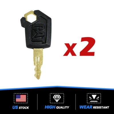 2 pcs Dozer/Excavator Ignition Keys CAT Caterpillar Heavy Equipment ...