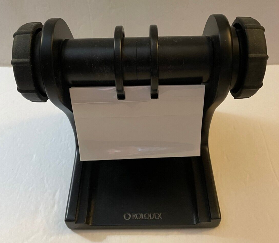 Rolodex Open Rotary Card File 2 inch x 4 inch Cards with plastic ...