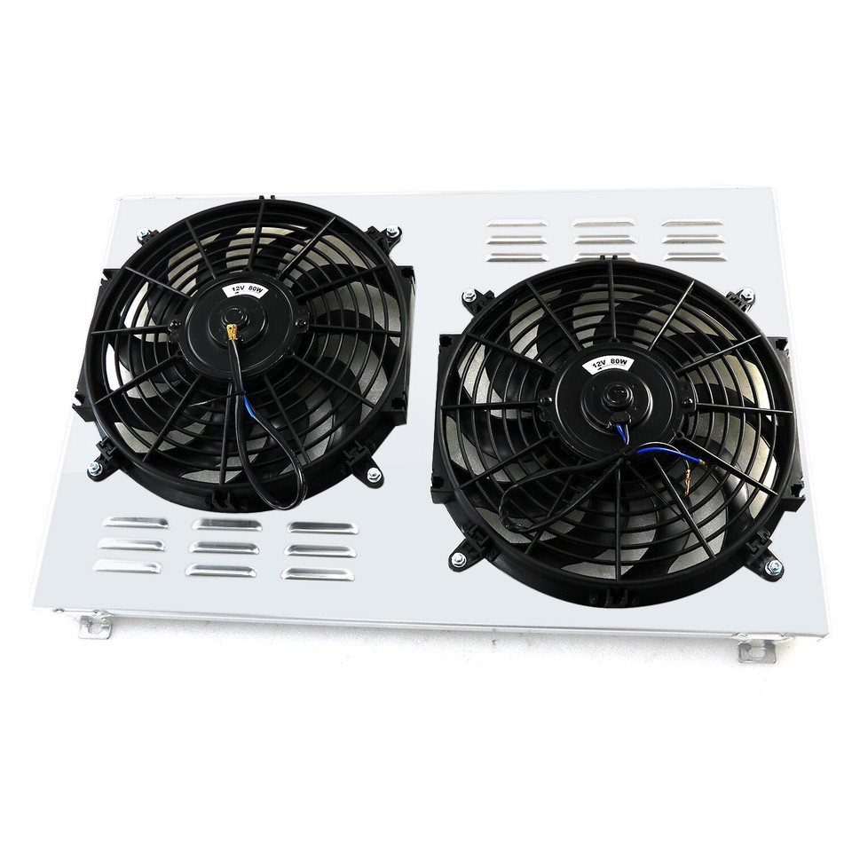 Aluminum Shroud+Electric Fan For 1973-1986 Chevy GMC C/K C10 20 30 K10 ...