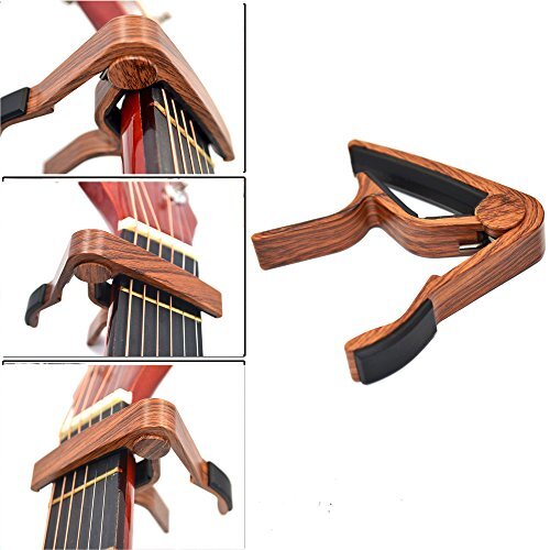 Guitar Capo for Acoustic and Electric Guitars Trigger 6 String With 4 ...