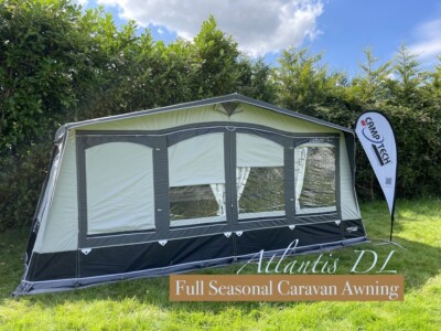 2025 Camptech Atlantis DL Full Seasonal Poled Caravan Awning 25mm Frame ...