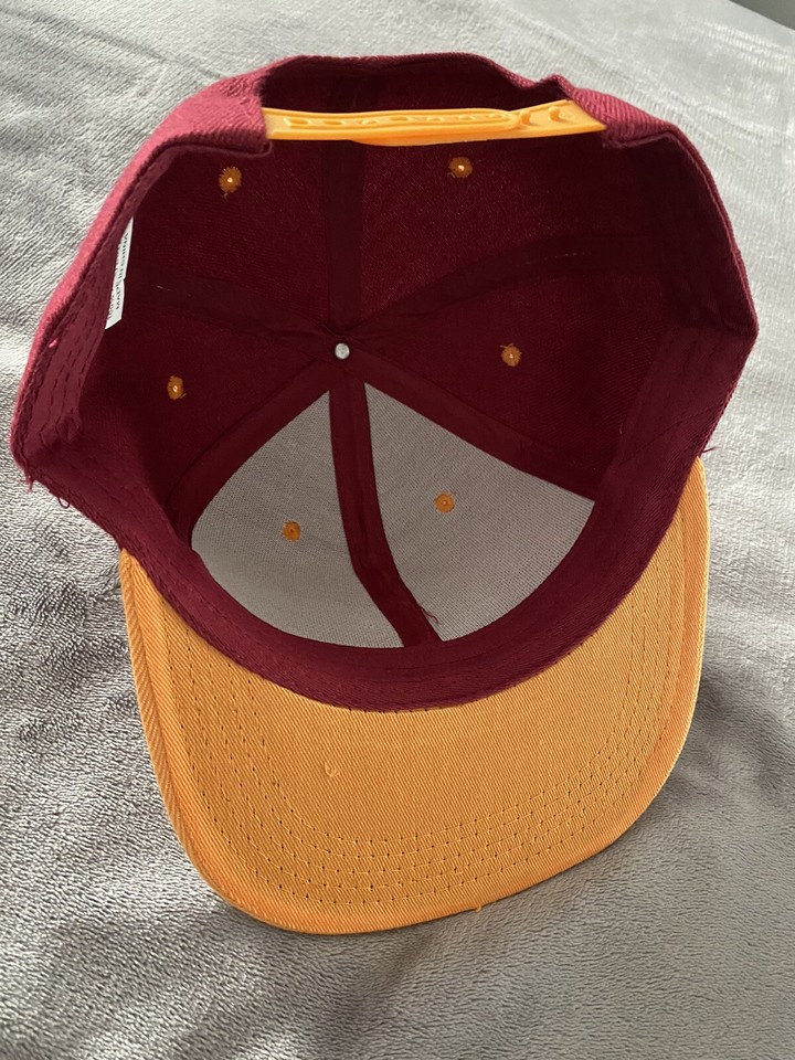 USC TROJANS SOUTHERN CAL HELMET LOGO FOOTBALL CARDINAL & GOLD SNAPBACK ...