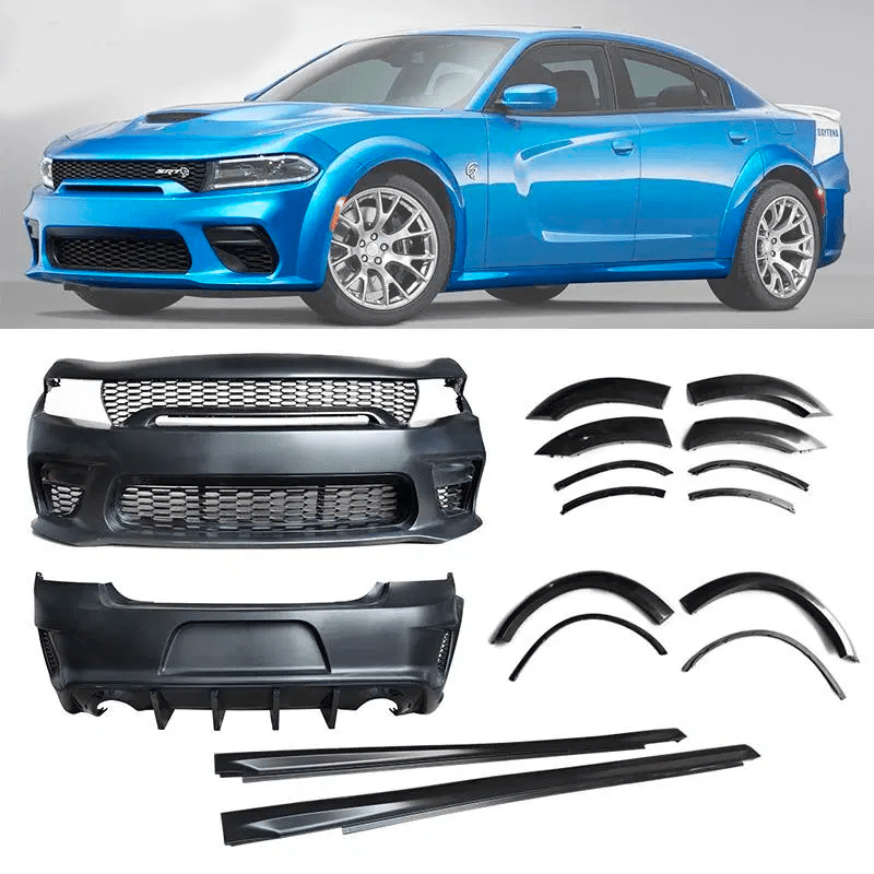 2015-2022 Dodge Charger SRT HellCat Style Complete Widebody Kit Bumper ...