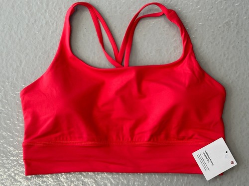 Lululemon Energy Longline Bra Red Glow Size 12 NEW NWT | eBay