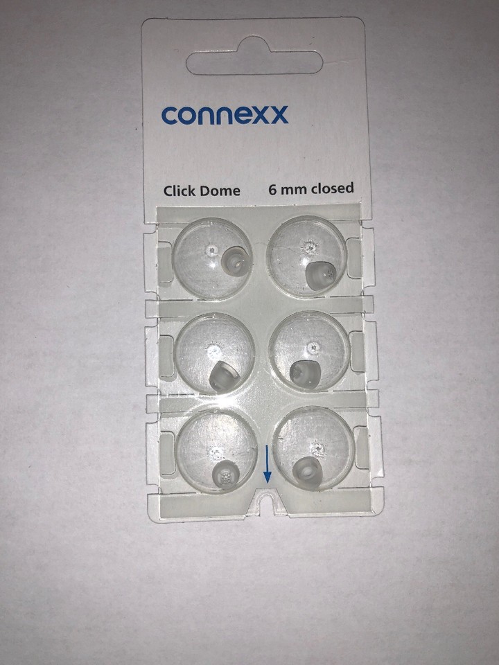 6MM Closed Domes for Connexx, Signia, Rexton, Miracle-Ear RIC hearing ...