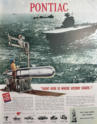 1944 Pontiac Motor Division Production WWII Aircraft Torpedoes VTG ...