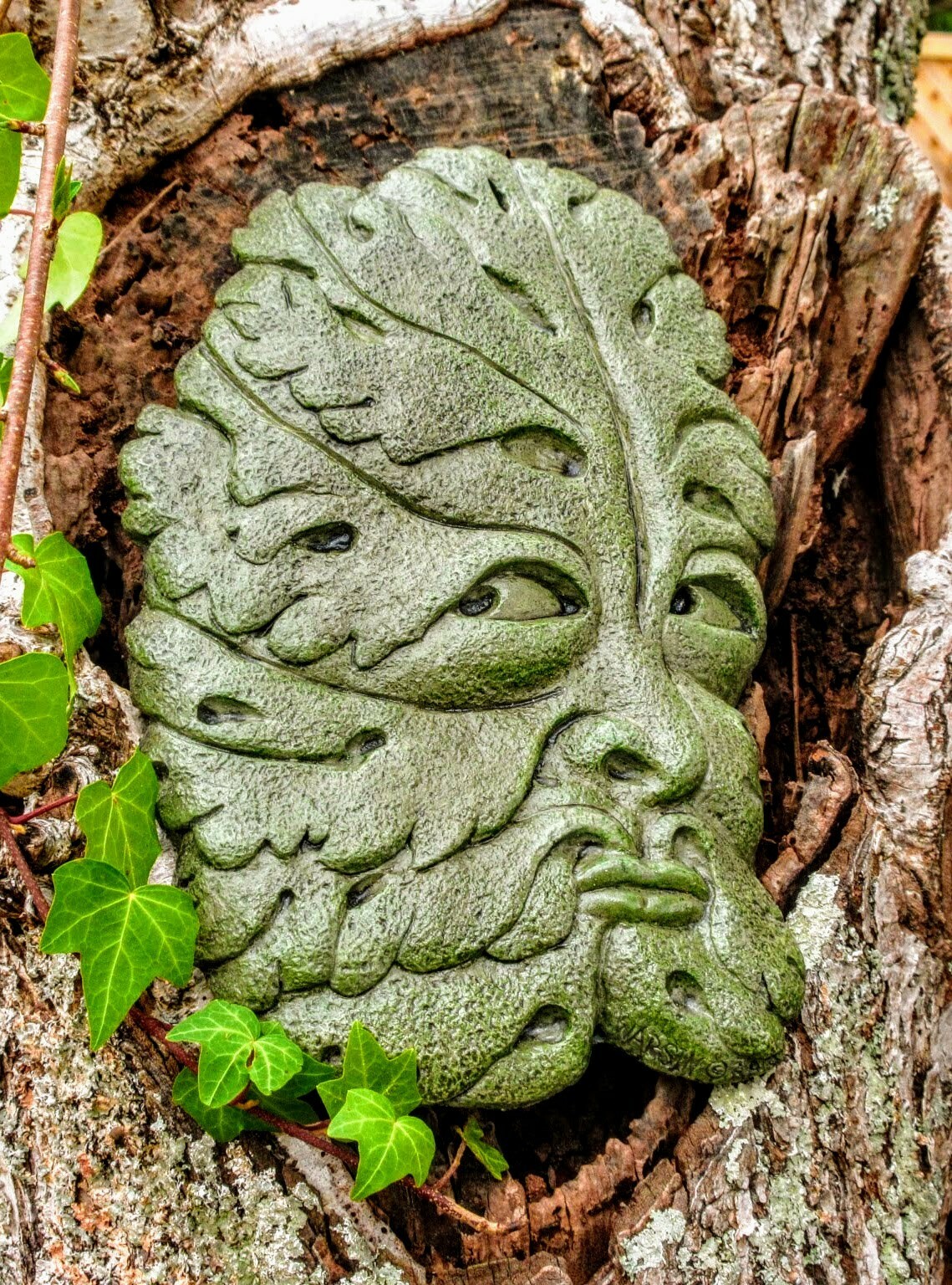 Bamberg Green Man, Concrete Garden Decor by Noted American Artist R ...