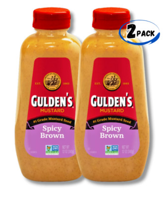 Gulden's Spicy Brown Mustard 12oz - 2 PACK - FREE SHIPPING | eBay