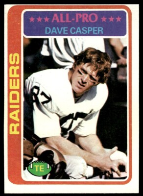 1978 TOPPS DAVE CASPER B OAKLAND RAIDERS #50 | eBay
