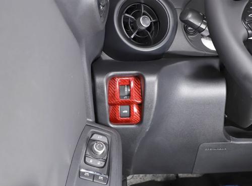 Red Real Carbon Fiber Interior Trunk Switch Cover for GR86/BRZ 2022 ...