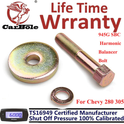 134-2501 SBC Balancer Bolt Harmonic Small Block for Chevy 280 305 350 ...
