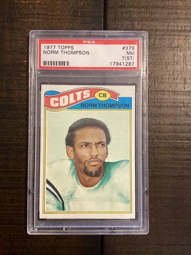 1977 TOPPS #379 NORM THOMPSON (BALTIMORE COLTS) FOOTBALL CARD | eBay