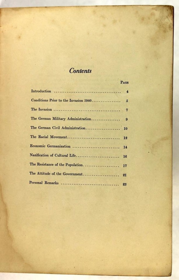 1942 Luxembourg Under German Occupation Pro Allied Pamphlet Pierre ...