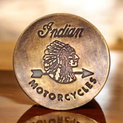 Badge Insignia Indian Motorcycle pinback Vintage patine | eBay