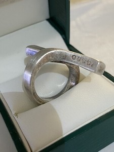 Vintage Genuine Gucci Sterling Silver 925 Ring | eBay
