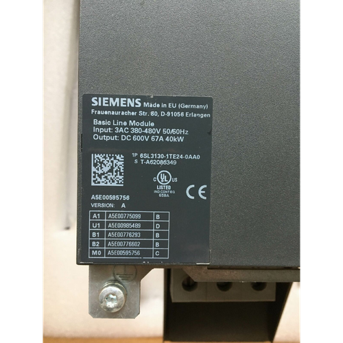 6SL3130-1TE24-0AA0 Siemens 6SL3 130-1TE24-0AA0 SINAMICS S120 BASIC LINE ...